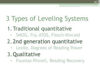Understanding Leveling Systems | PPT
