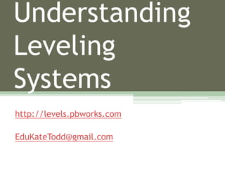 Understanding Leveling Systems | PPT