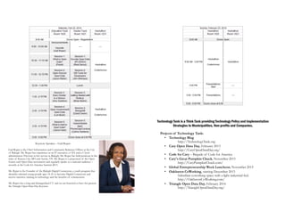 Triangle Open Data Day 2014 Program | PPT