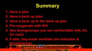 Optimise don’t compromise, peri-intubation physiology | PPTX