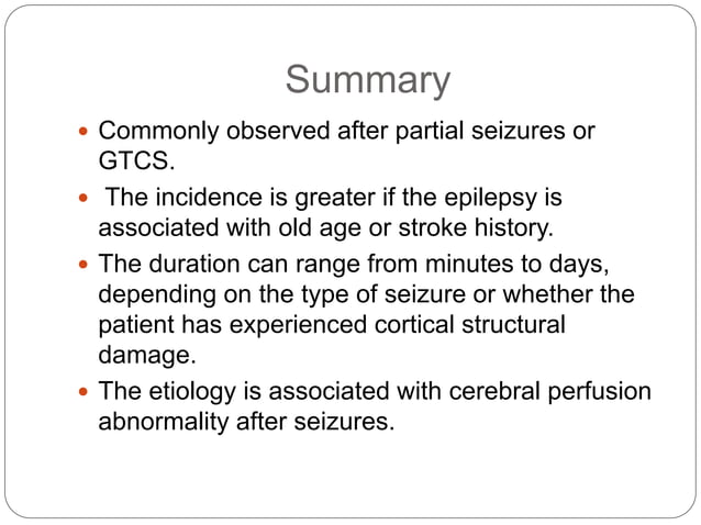 Todd's Paralysis | PPTX