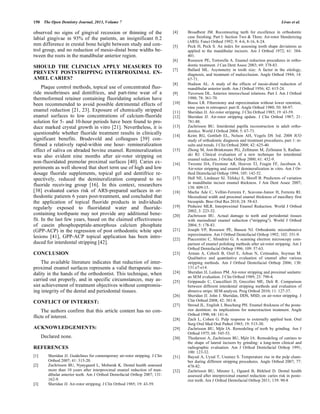 Interproximal reduction using Enamel reduction techniques | PDF