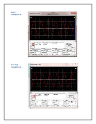 To design a common base amplifier using multisim | DOCX
