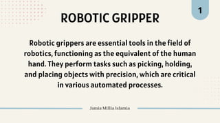 To design & Develop a control system for a four-fingered robotic ...