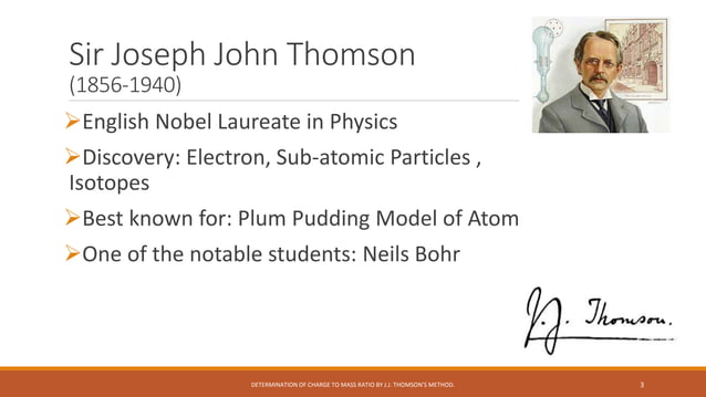 To Determine the Charge to Mass Ratio for Electron by JJ-Thomson’s ...