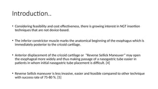 To determine the success rate of NG tube modified.pptx