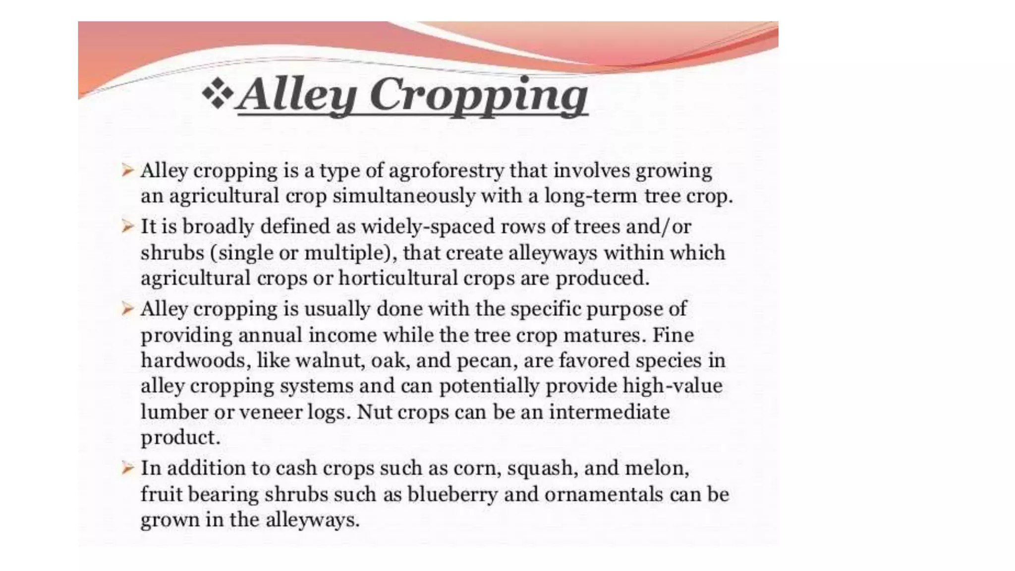 To develop a model cropping system | PPT