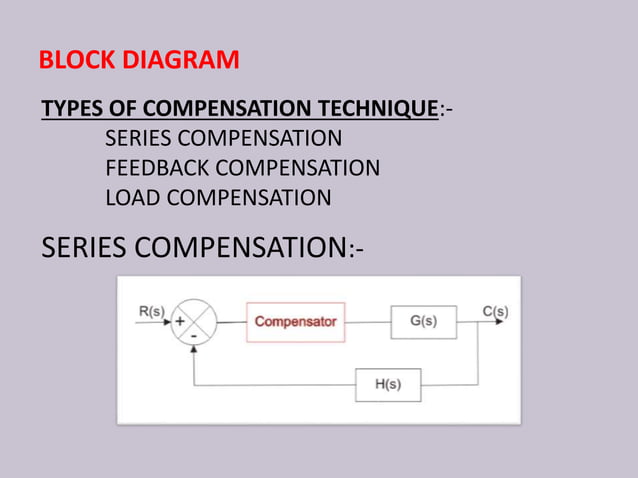 To develope and design compensator system | PPT