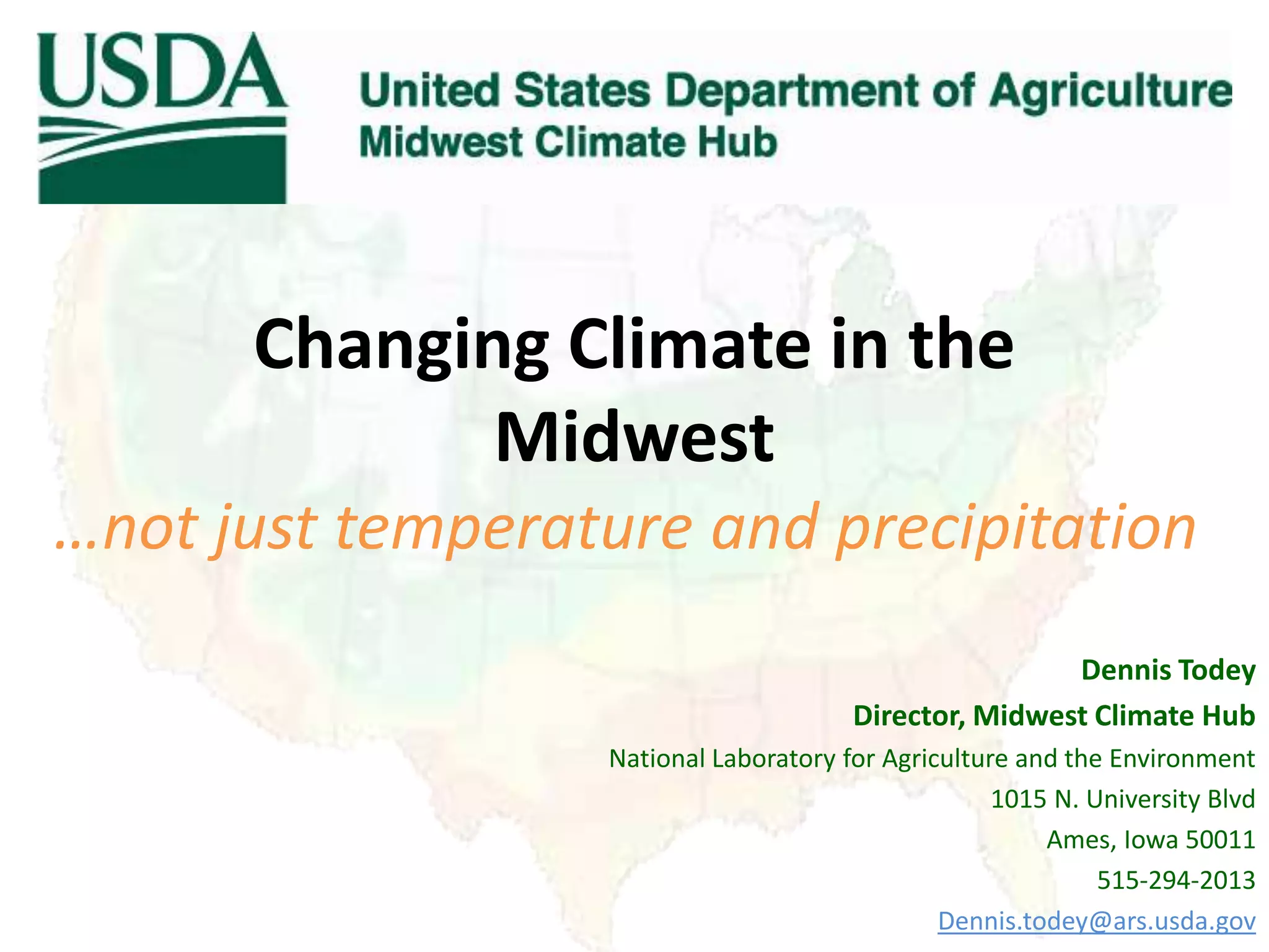 Changing Climate in the Midwest | PPTX