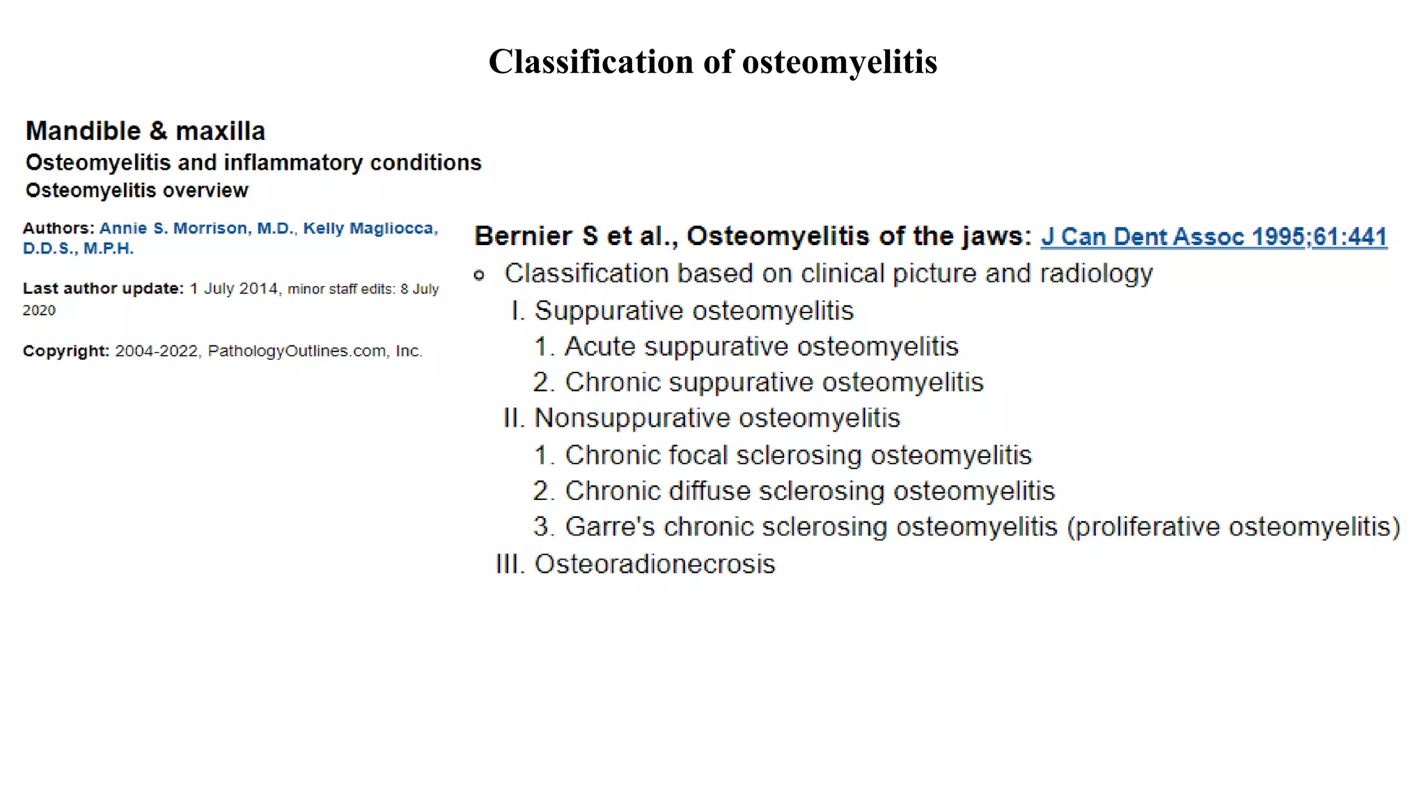 Osteomyelitis of jaw | PPTX