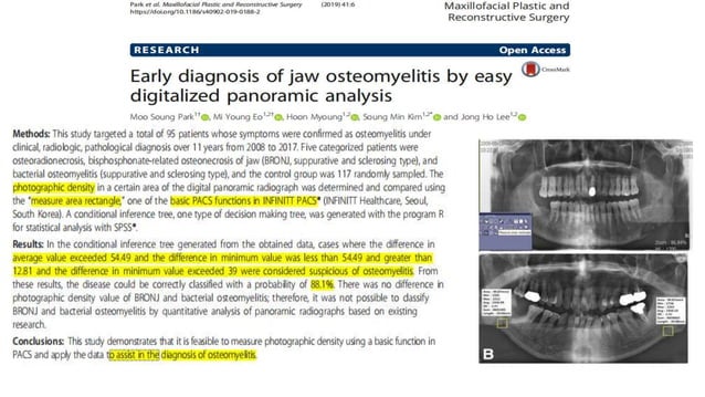 Osteomyelitis of jaw | PPTX | Bone and Joint Conditions | Diseases and ...