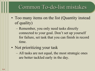 The ideal content of a To-do-list | PPT