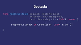 Kitura Todolist tutorial | PPT