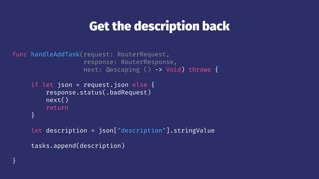 Kitura Todolist tutorial | PPT