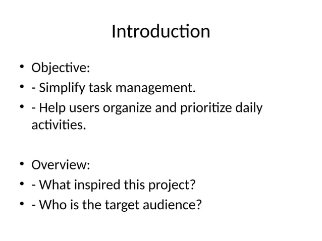 To-do list app powerpoint presentation project | PPTX