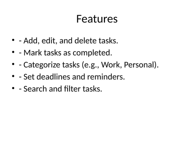 To-do list app powerpoint presentation project | PPTX