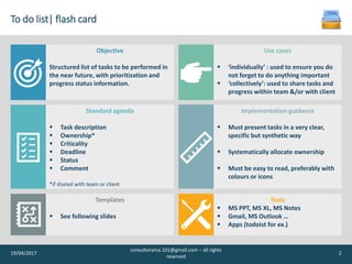 To do list - template & use cases | PDF