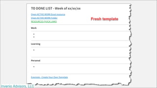 Creating a To Done list Process using Evernote | PPT