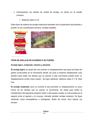 BIOMECÁNICA DEL MOVIMIENTO DENTAL Y ANCLAJE. | DOC