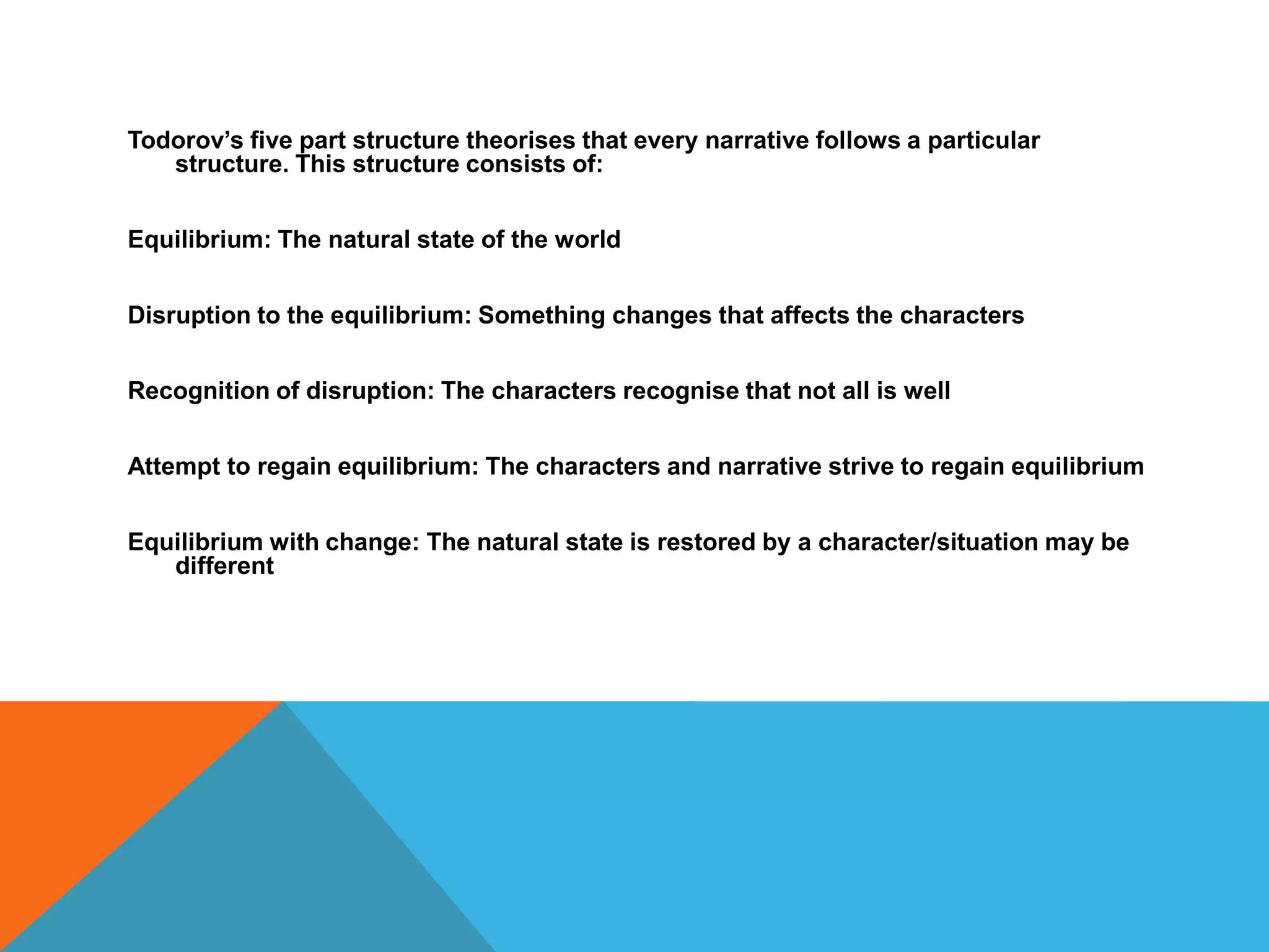 Todorov five part structure theory | PPT