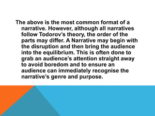 Todorov five part structure theory | PPT