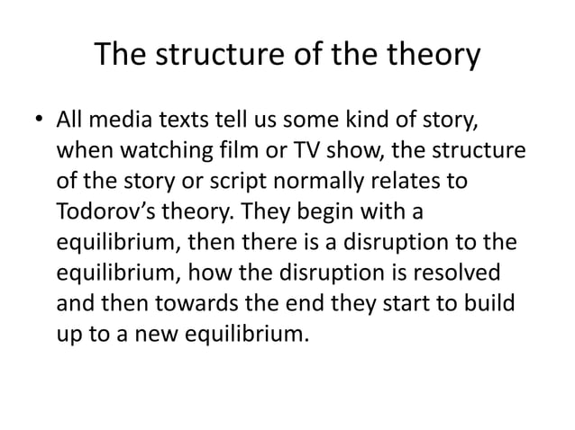 Todorov's narrative theory | PPT