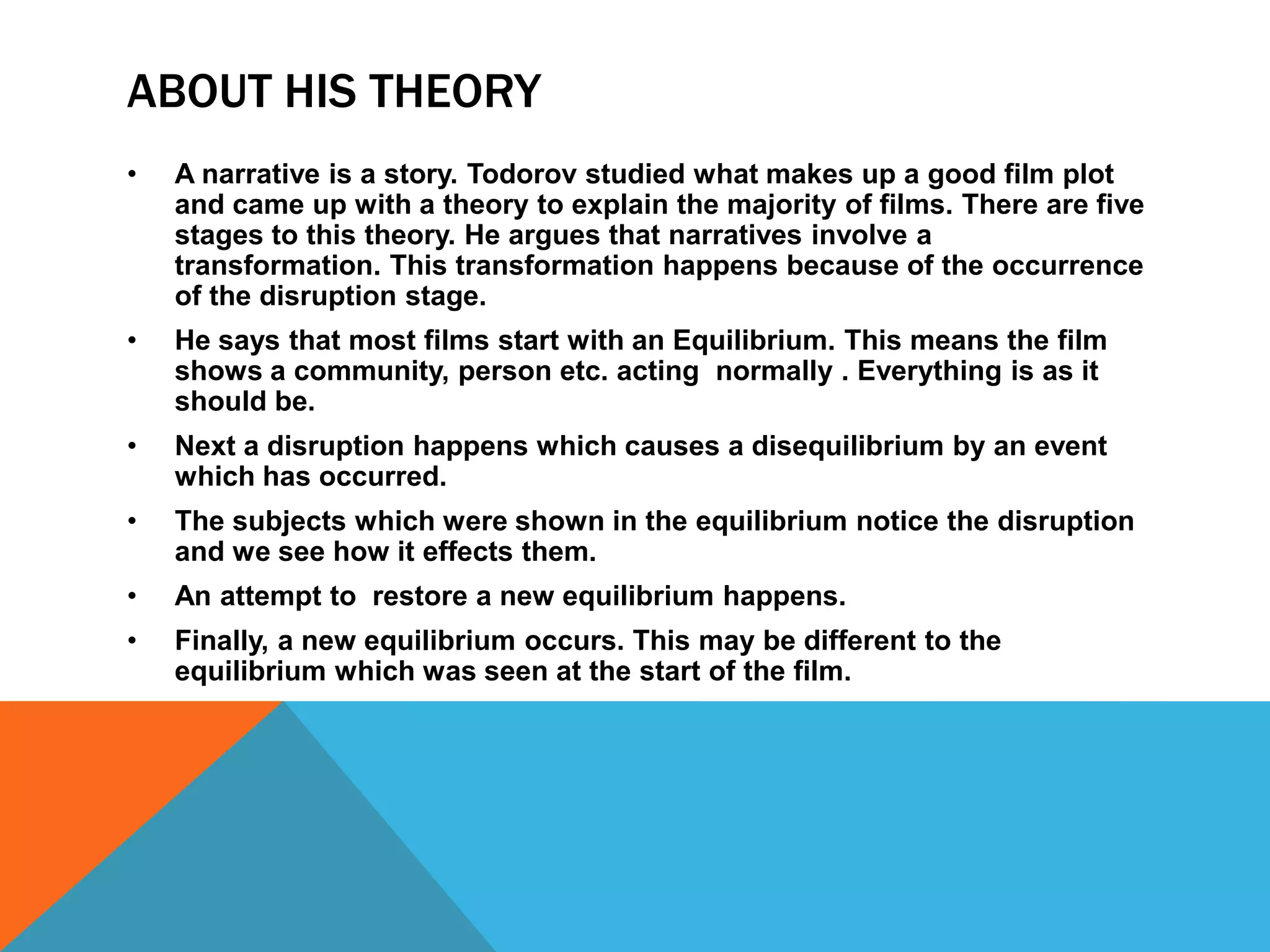 Todorov’s narrative theory | PPTX