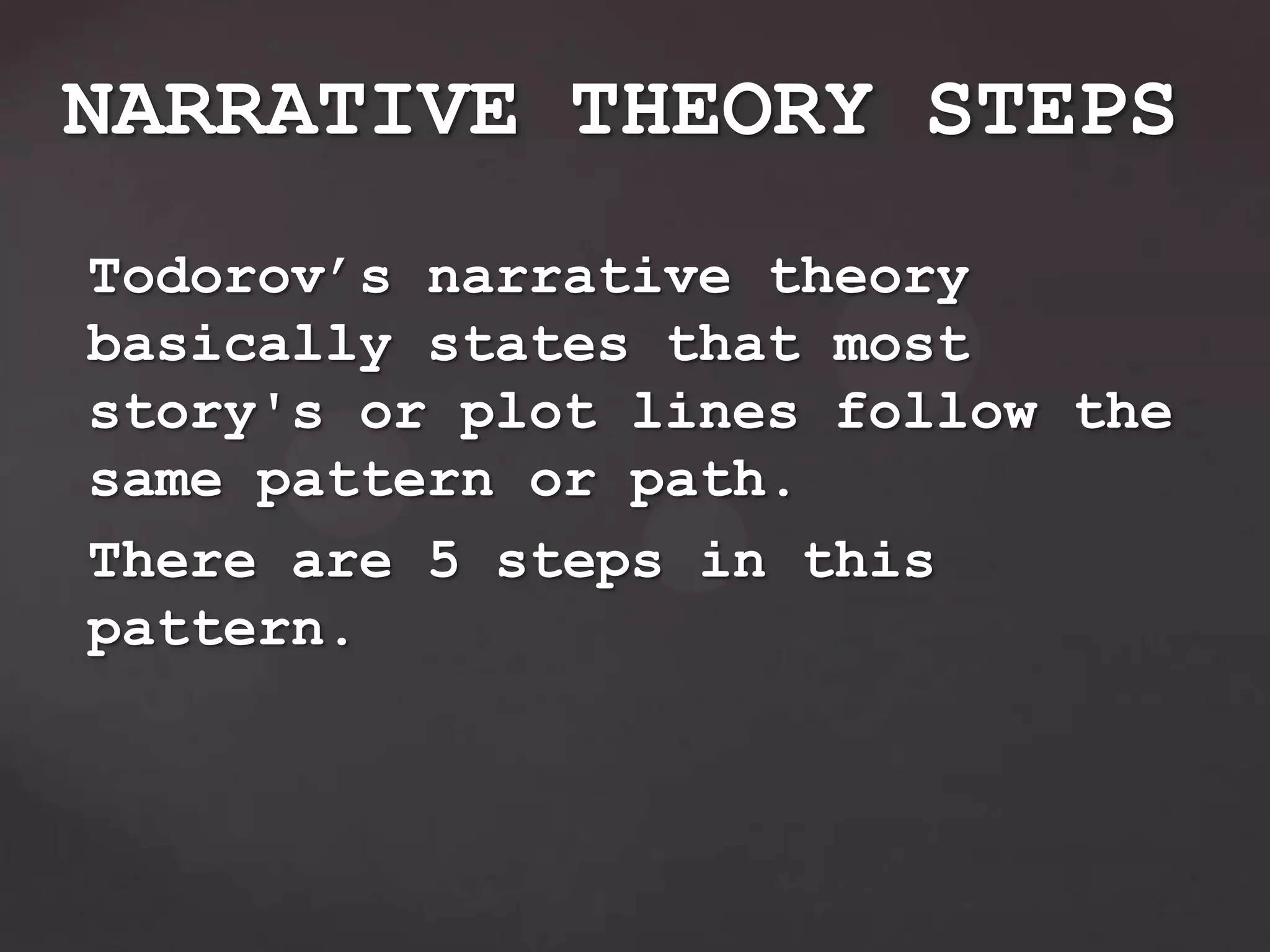 Todorov’s narrative theory | PPT