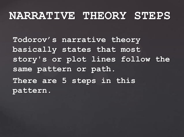 Todorov’s narrative theory | PPT