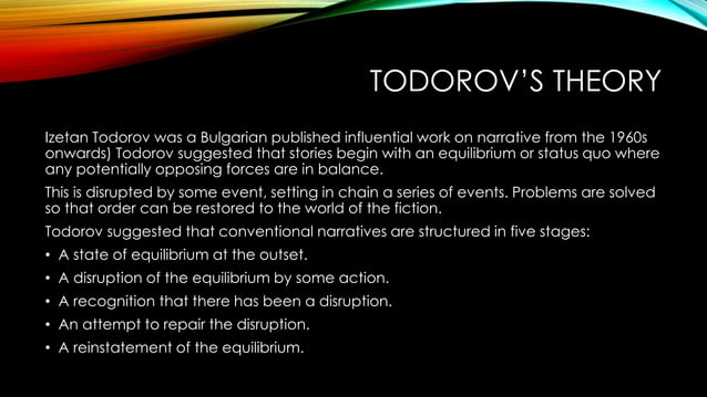 Todorov’s theory | PPT