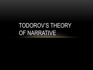 Todorovs theory | PPTX