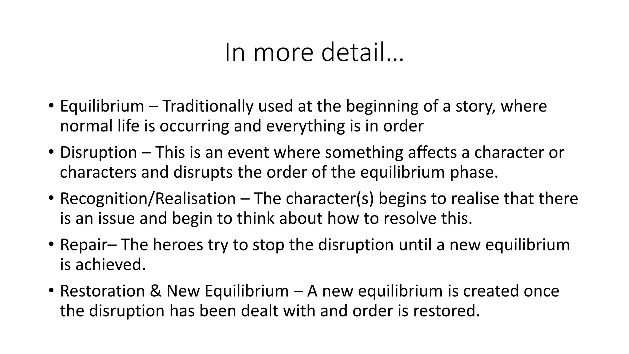 Todorov's Narrative Structure | PPT