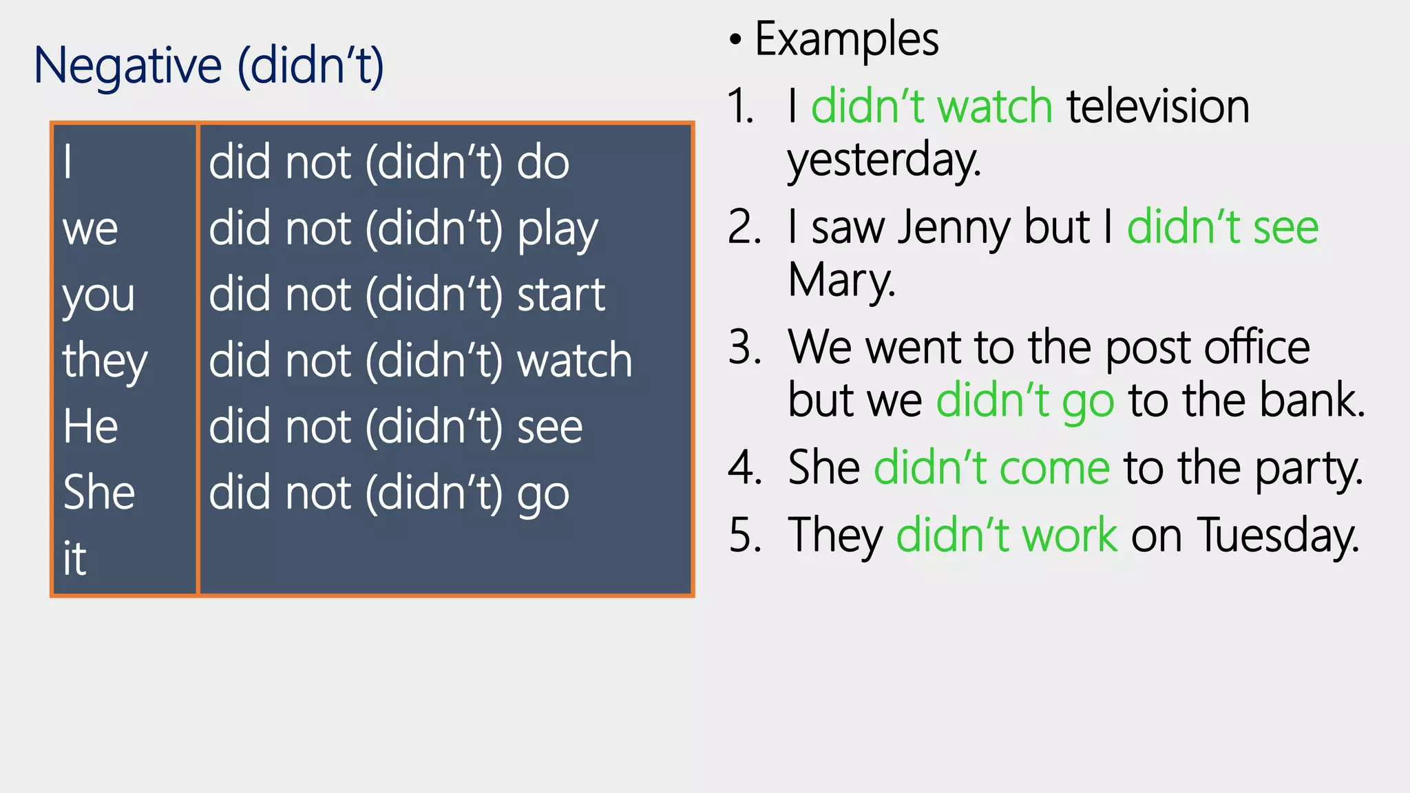 to do verbs - do, does, did | PPTX