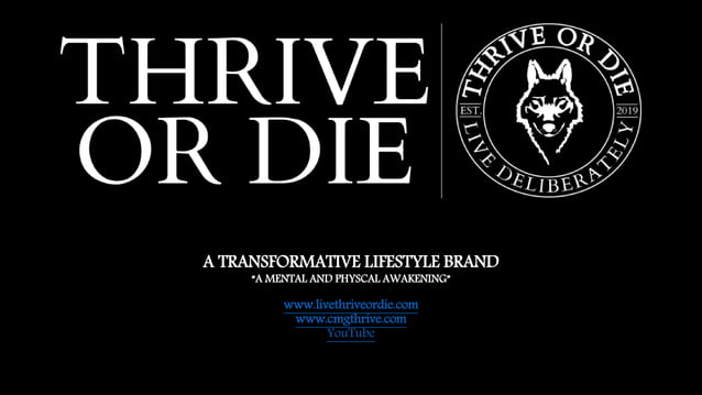 THRIVE OR DIE Pitch Deck | PPT