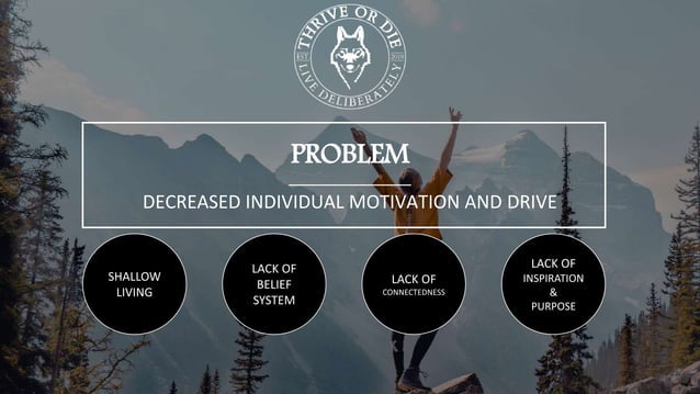 THRIVE OR DIE Pitch Deck | PPT