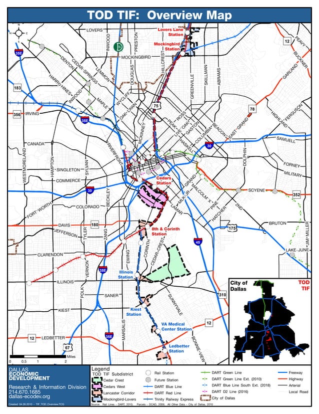 TOD TIF Map - Dallas Texas | PDF