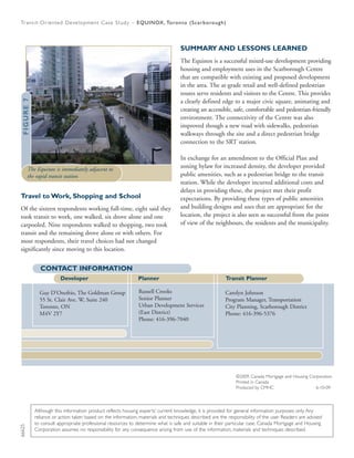 Tod toronto | PDF | Rail Travel | Travel Type