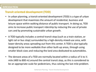 TOD - Transit Oriented Development | PDF