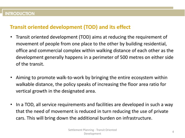 TOD - Transit Oriented Development | PDF | Developmental Sites | Real ...