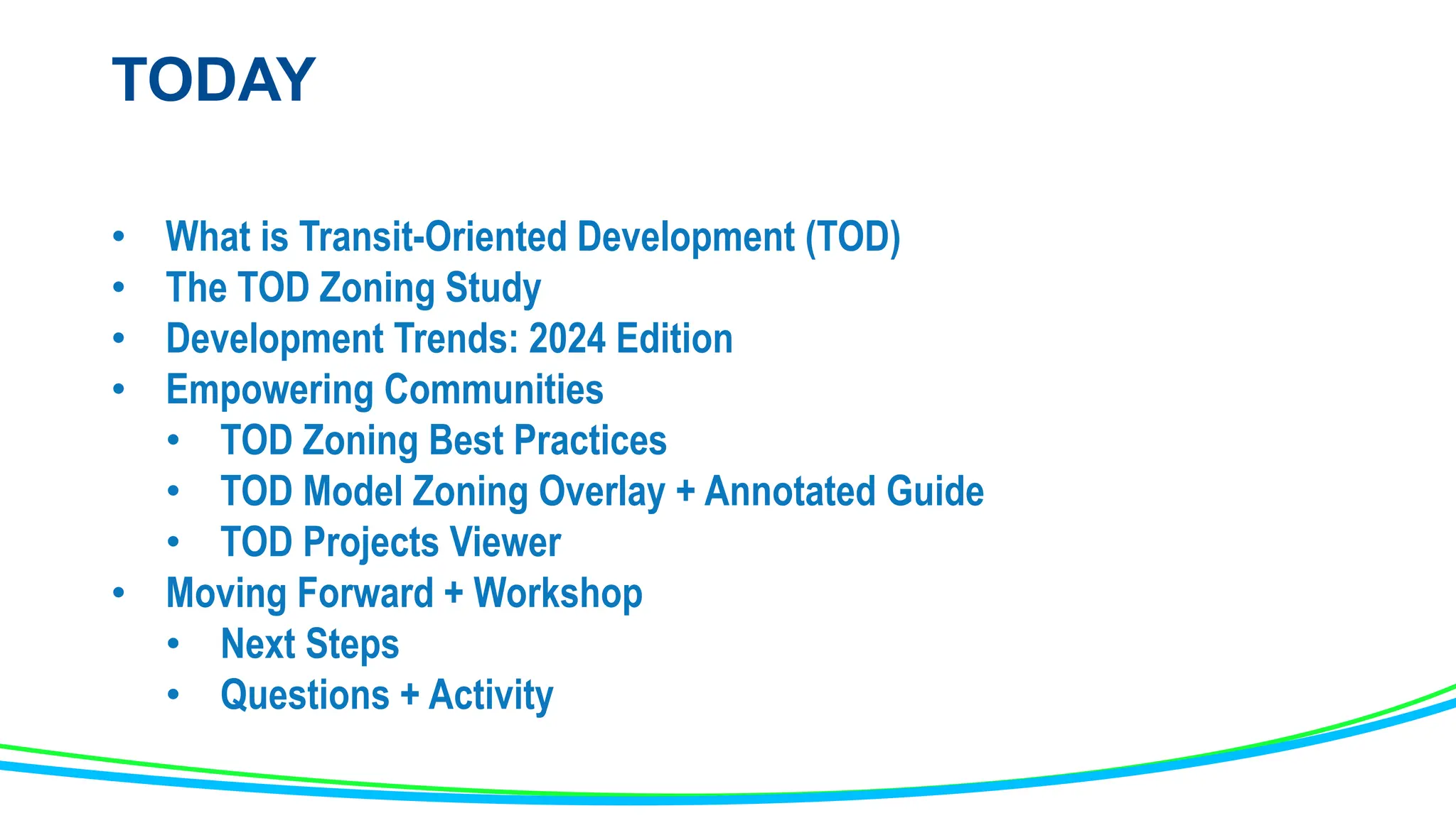 Transit-Oriented Development Study Working Group Meeting | PPTX ...