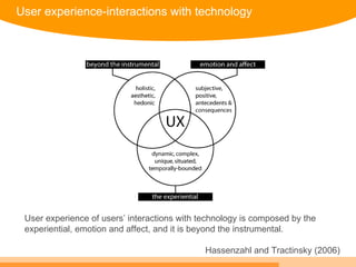 Understanding touch screen mobile phone users by Taxonomy of Experience ...