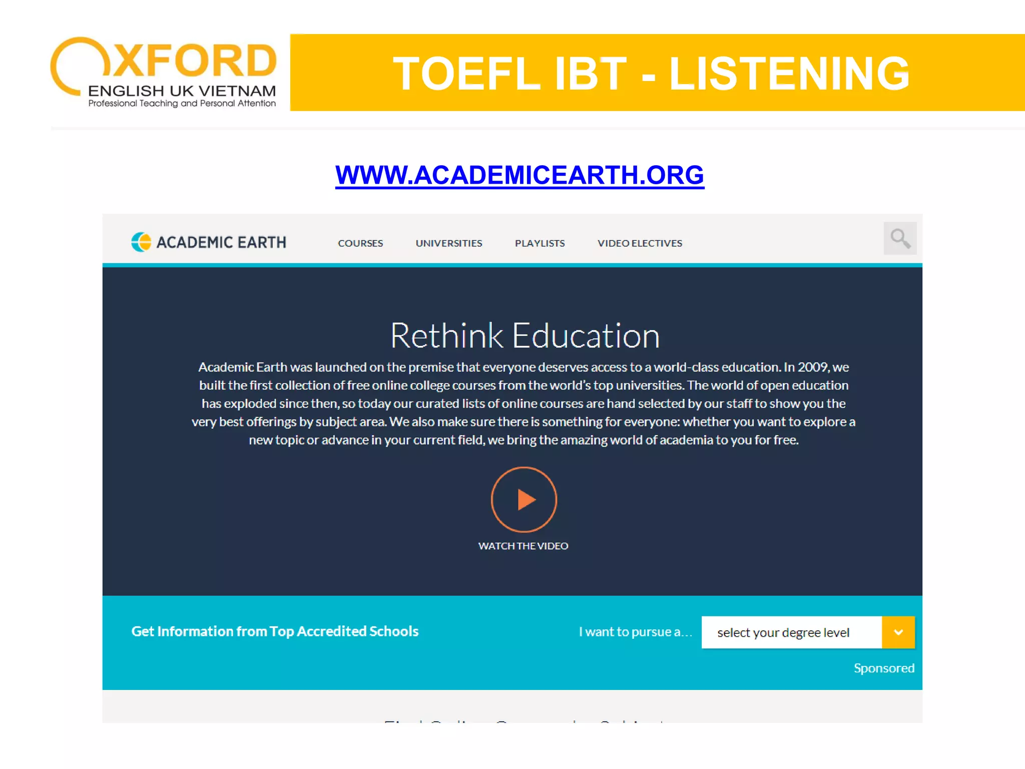 Tips for TOEFL iBT | PPTX