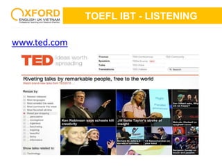 Tips for TOEFL iBT | PPT