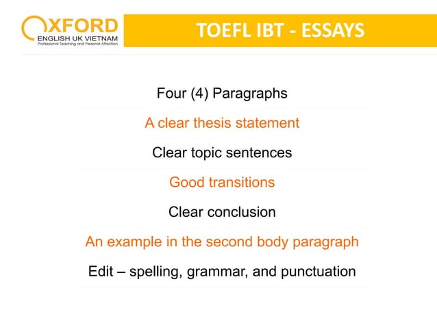Tips for TOEFL iBT | PPT