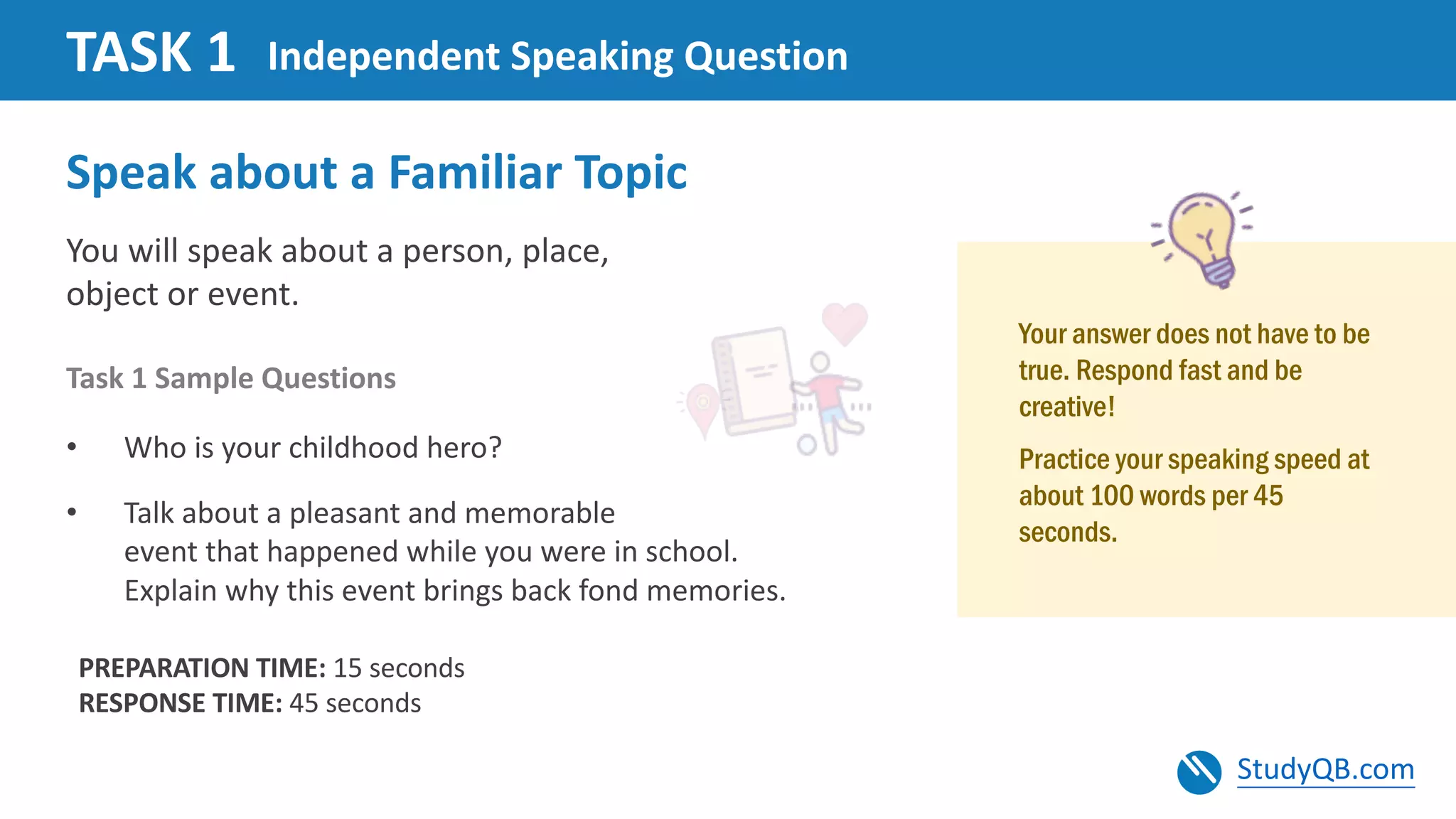 TOEFL iBT Speaking information | PDF | Educational Assessment | Education