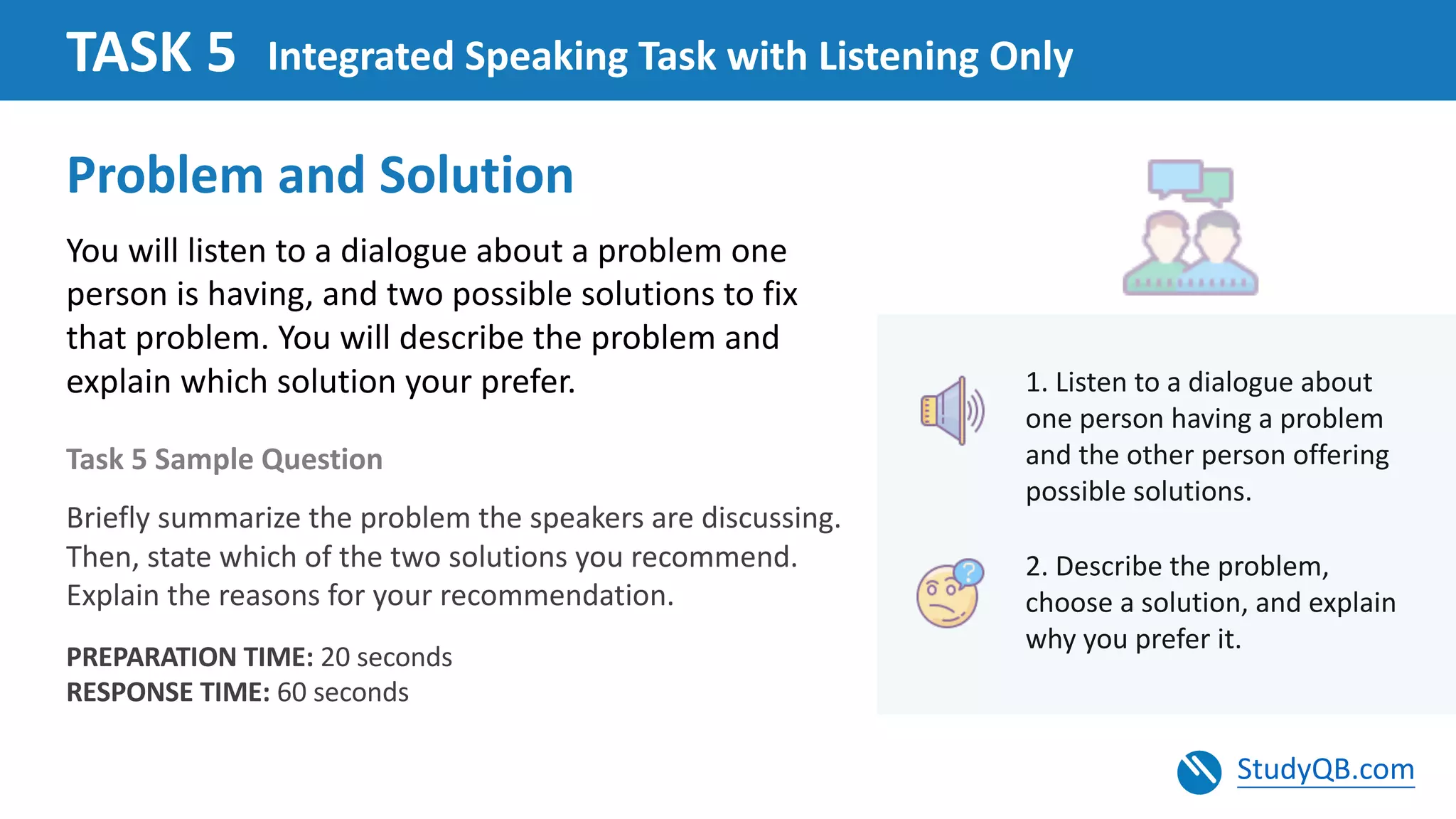 TOEFL iBT Speaking information | PDF