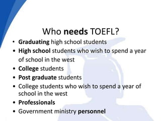 What you need to know about TOEFL | PPTX