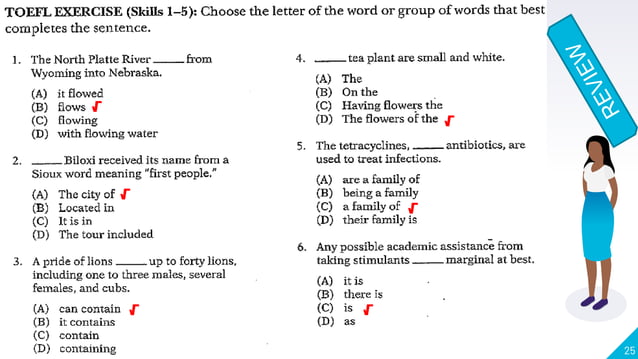 TOEFL - Skill 1-5 (sentences with one clause).pptx