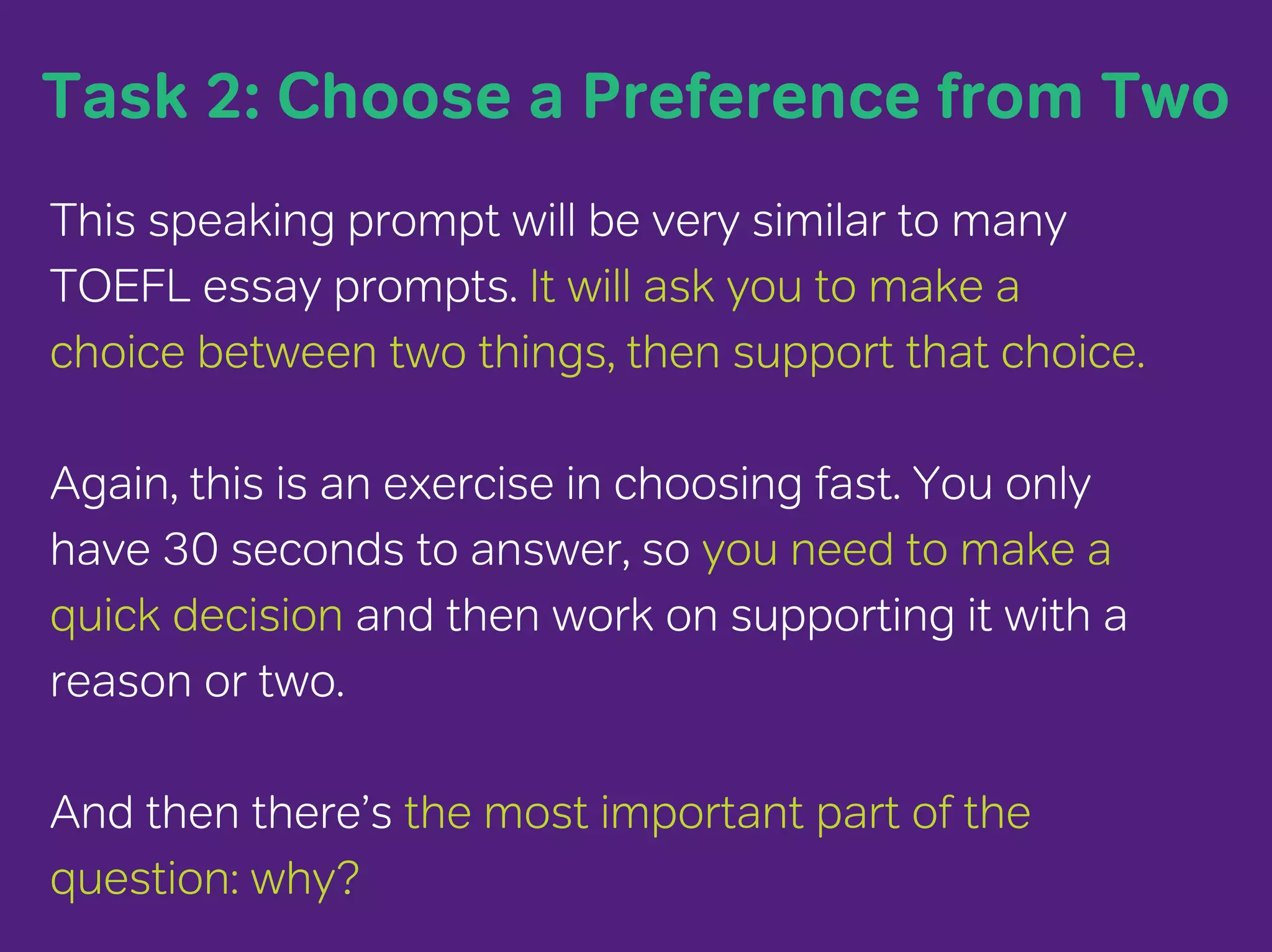 TOEFL Speaking Topics: What You'll Talk About on the TOEFL | PDF