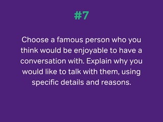 TOEFL Speaking Topics: What You'll Talk About on the TOEFL | PDF ...